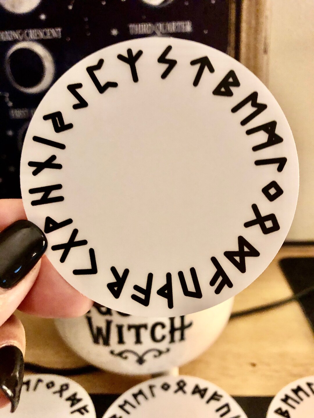 Clear Viking Runes Circular Vinyl Sticker 3 X 3 in Thick Durable - Etsy