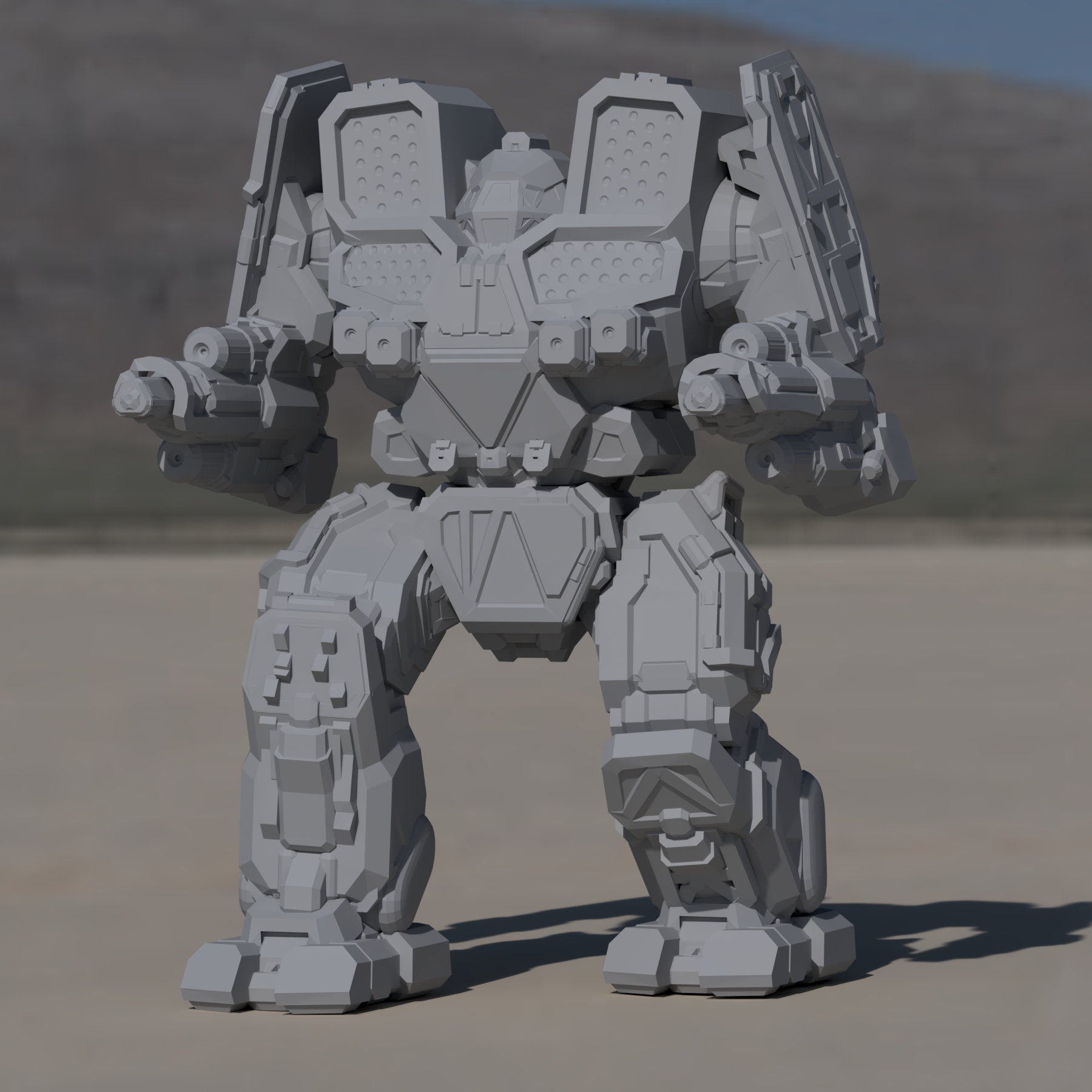 Battletech / Mechwarrior Mauler w Hex Base | Etsy