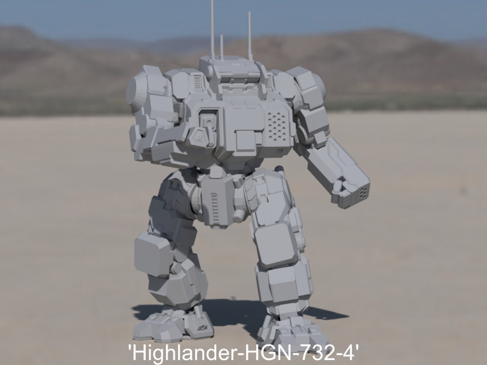 Mech Highlander 732 & HM W Hex Base | Etsy