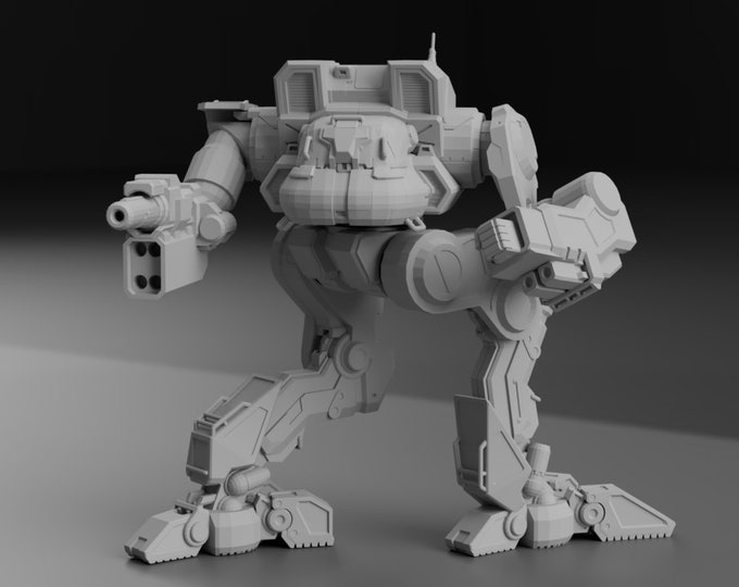 Urban Mech / Urbie / Urbanmech RAC Mech W Hex Base - Etsy