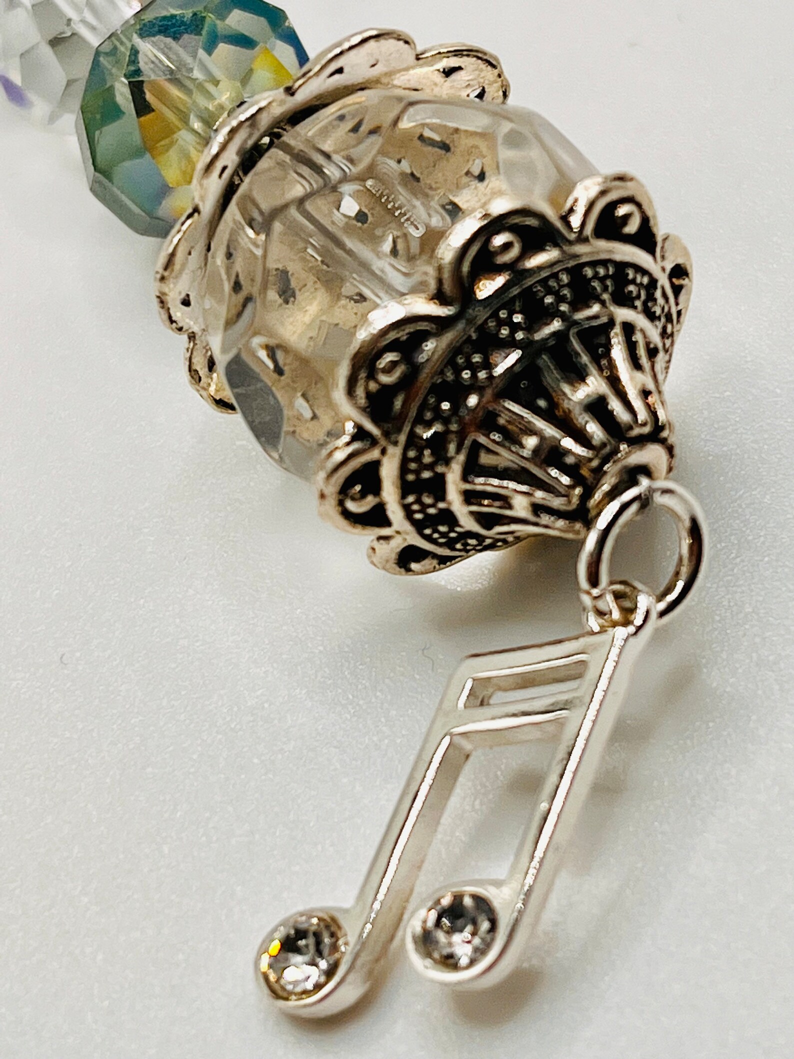 Musical Note Charm Crystal Swivel Suncatcher - Etsy