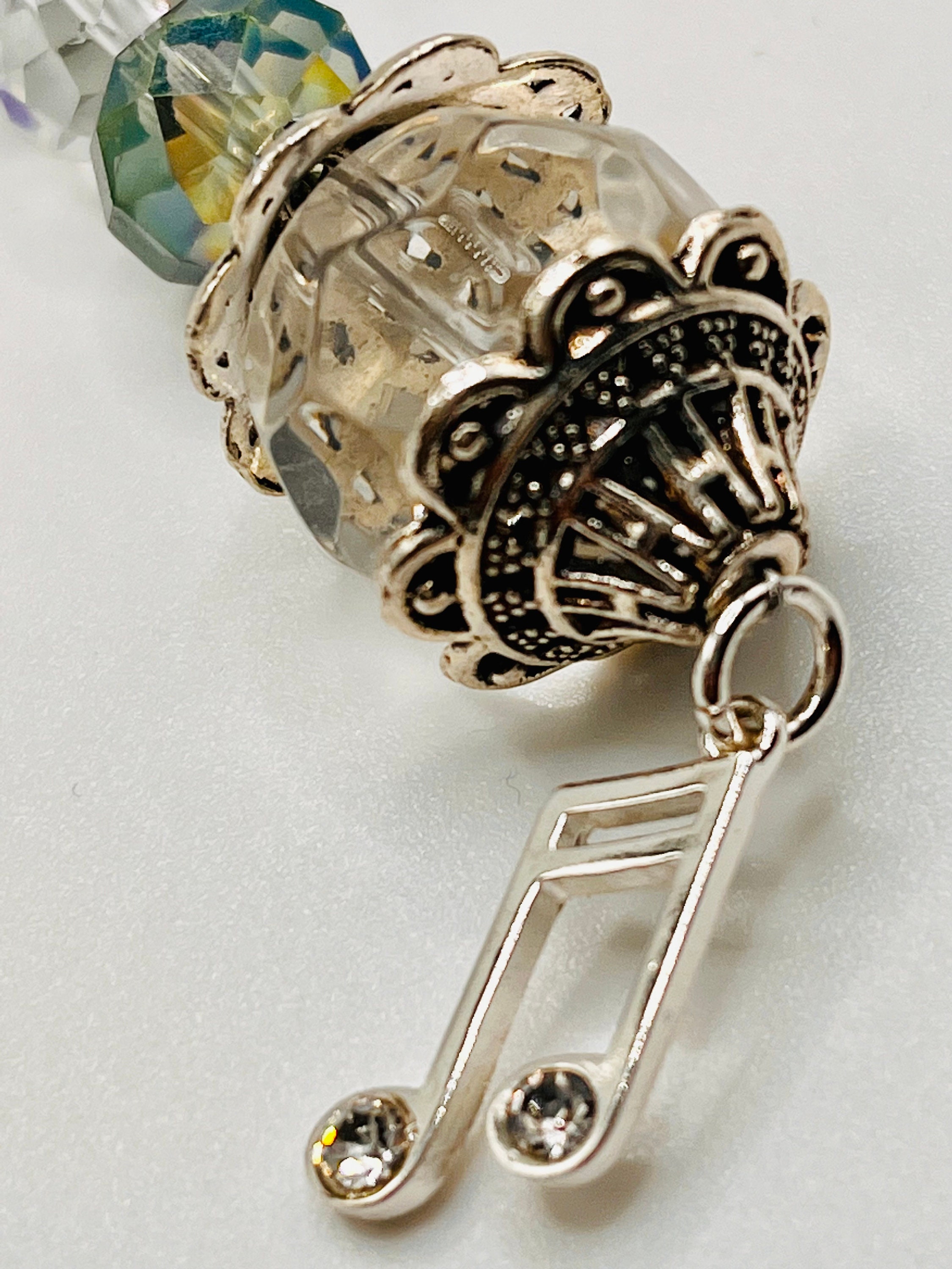 Musical Note Charm Crystal Swivel Suncatcher - Etsy