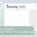 2022 - 2023 Calendar / Monthly Planner / Printable Calendar / Letter ...