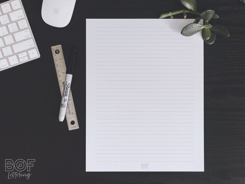 Lined Dot Grid Graph Paper / Printable PDF / A4 / A5 / Letter / Half ...