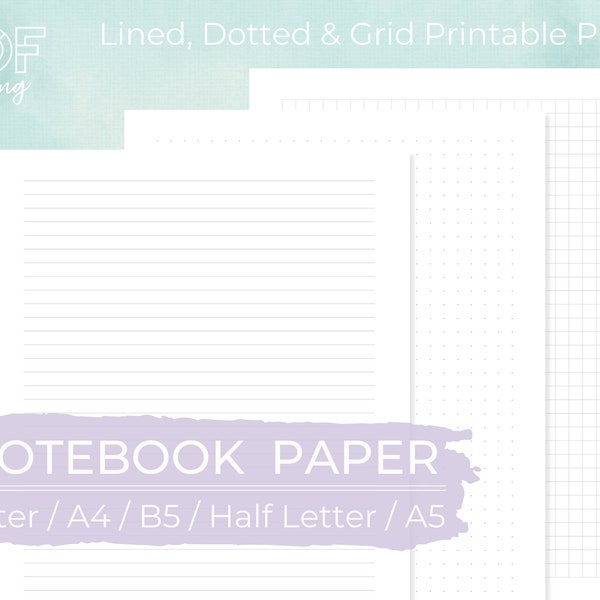 Printable Letter Size Dot Grid - Etsy