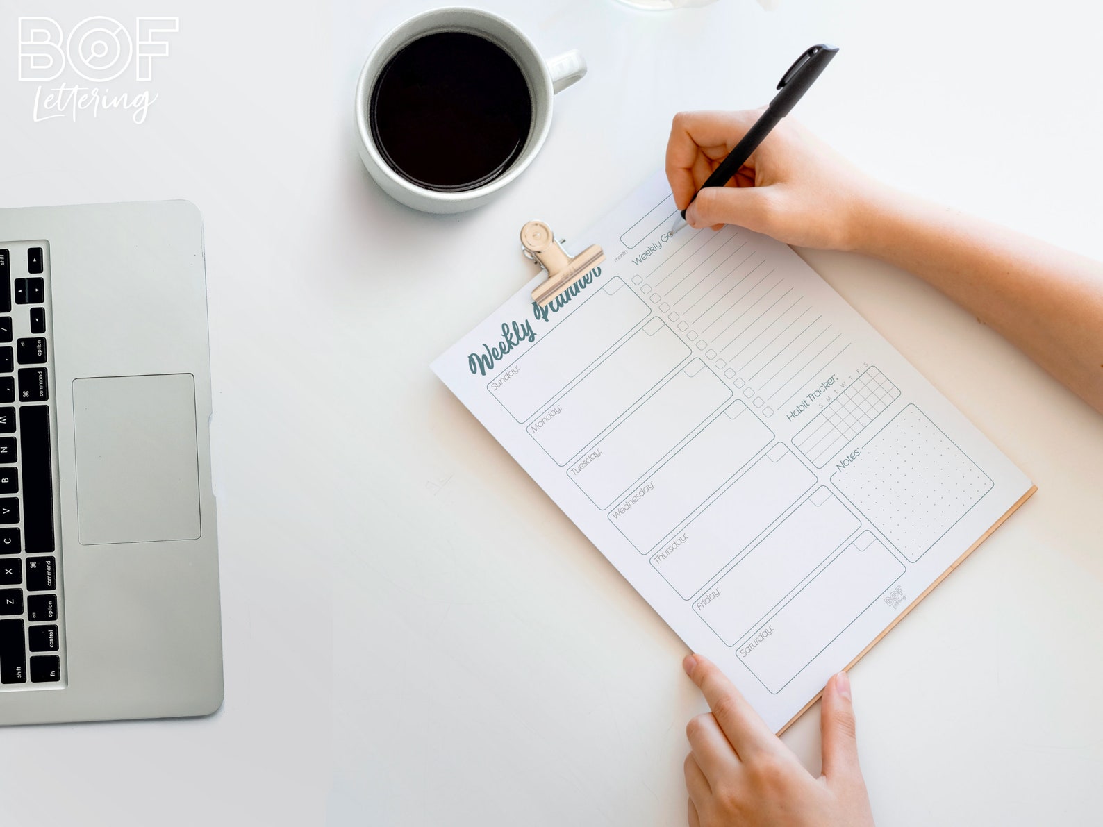 Weekly Planner / Color Variations / Printable Planner / Starting Sunday ...