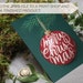 Printable Christmas Card / Merry Christmas Ornament / Hand Lettering ...