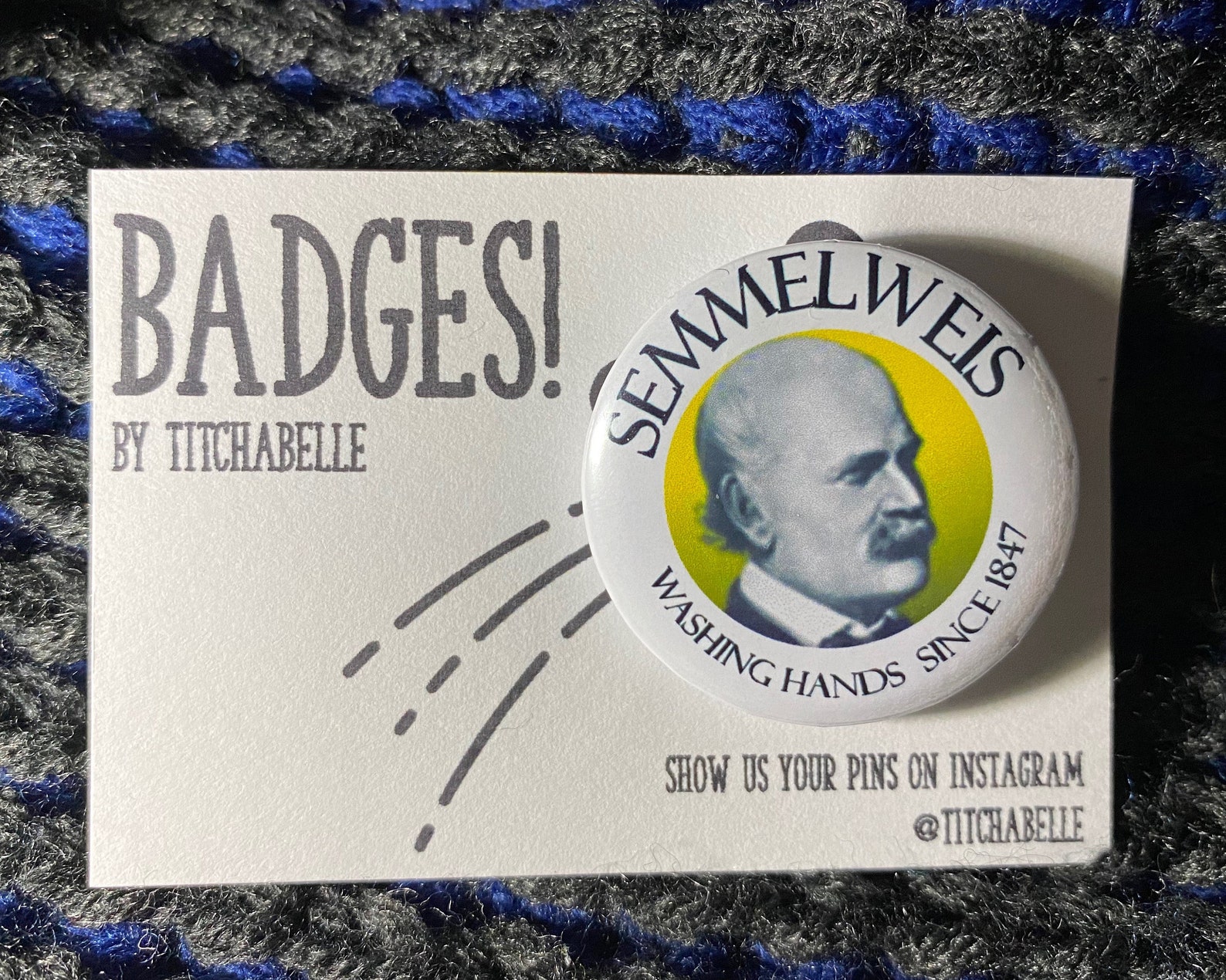 Hand Hygiene Badge Semmelweis | Etsy