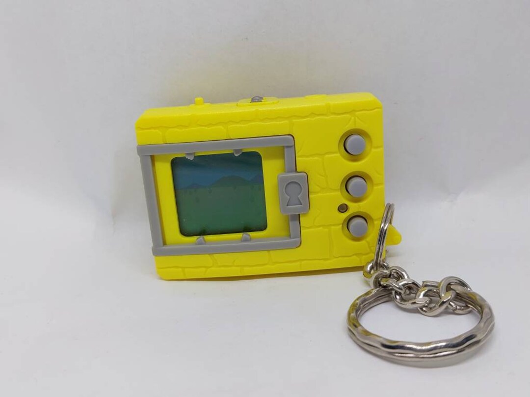 Vintage Bandai 1990s Digimon Digital Monster Virtual Pet Yellow Version ...