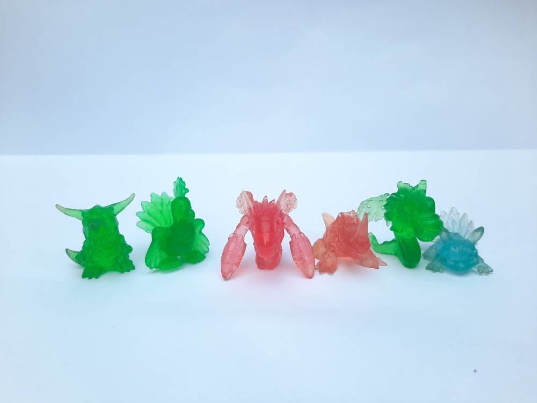 Rare Vintage Digital Monster Digimon Clear Keshi Gomu Set - Etsy