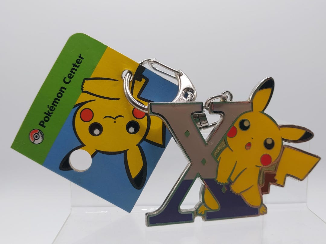 Pocket Monsters Pokemon Pikachu Letter X Metal Keychain Used - Etsy