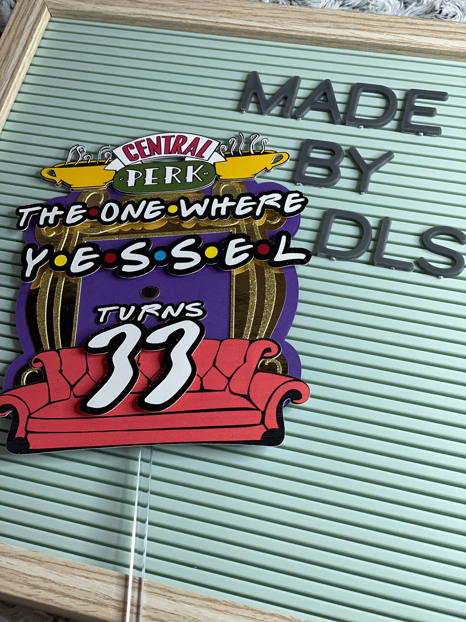 FRIENDS Themed Cake Topper Custom - Etsy