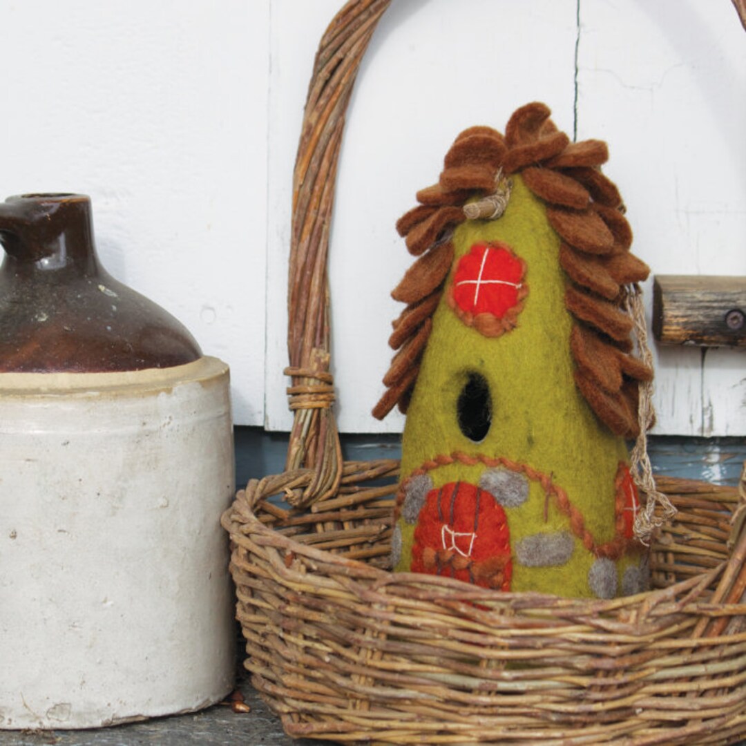 Bird House/fairy House/felt Birdhouse/ Birdhouse/eco Bird House/ Wild ...