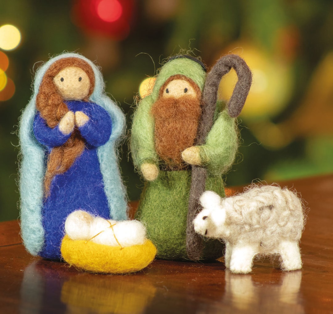 Felt Nativity Play Set / Kids Friendly Felt Nativity / Wool Nativity ...