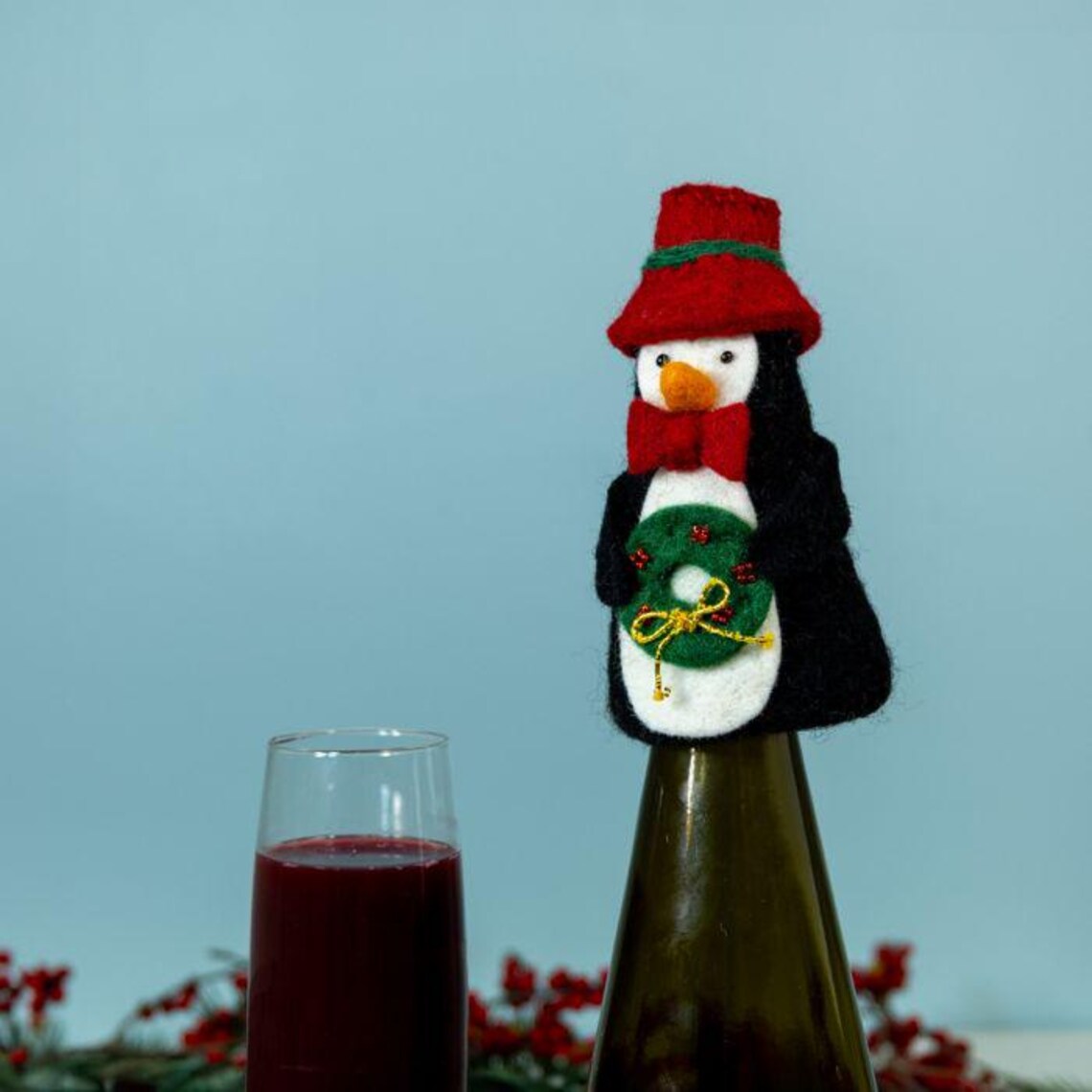 Bottle Toppers - Fair Trade Felt Bottle Toppers or Mini Tree Toppers ...