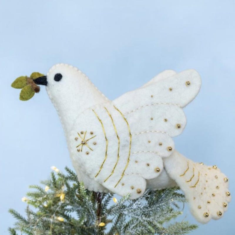 Dove Angel Tree Topper - Etsy