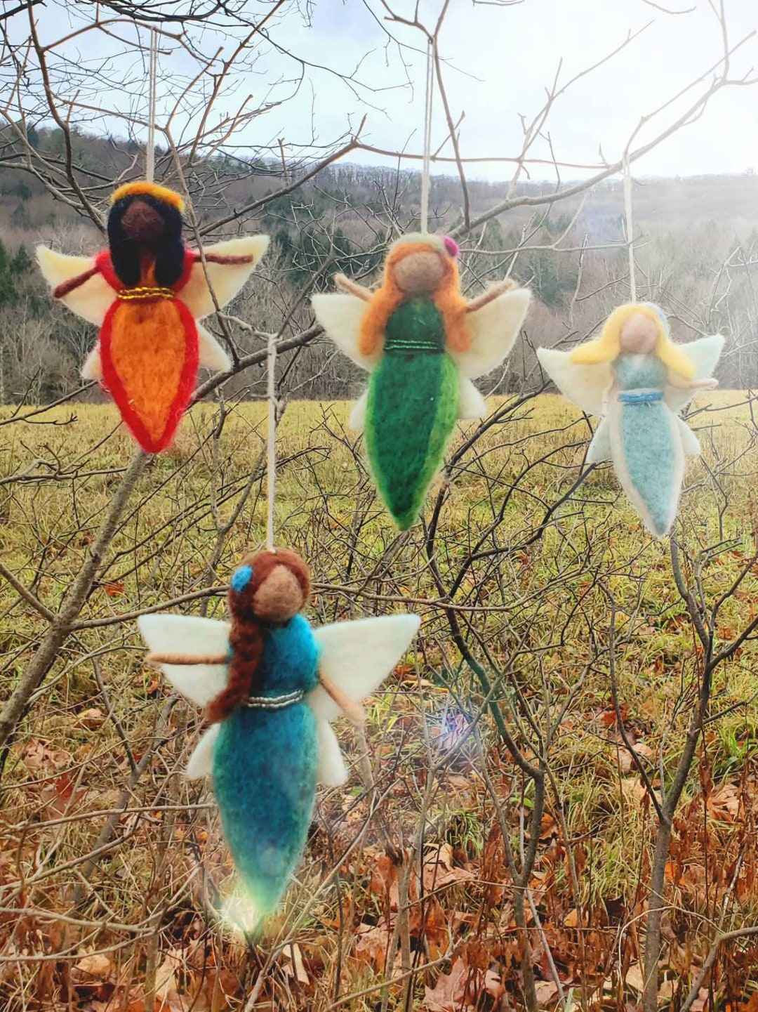 4 Element Fairies / Felt Fairies / Waldorf Fairy / Wool Fairy / Toy ...