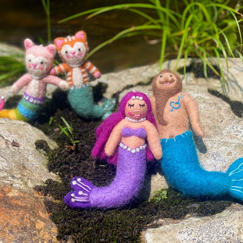 Felted Mermaid - Etsy