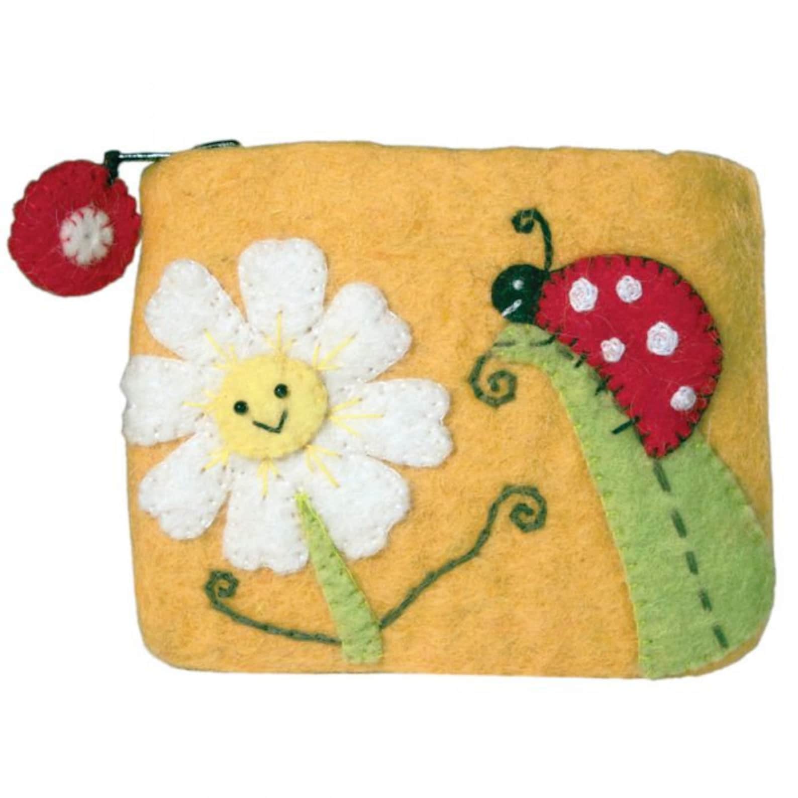 Pouch:lady Bug/coin Purse/zippered Pouch/kids Bag/coin - Etsy