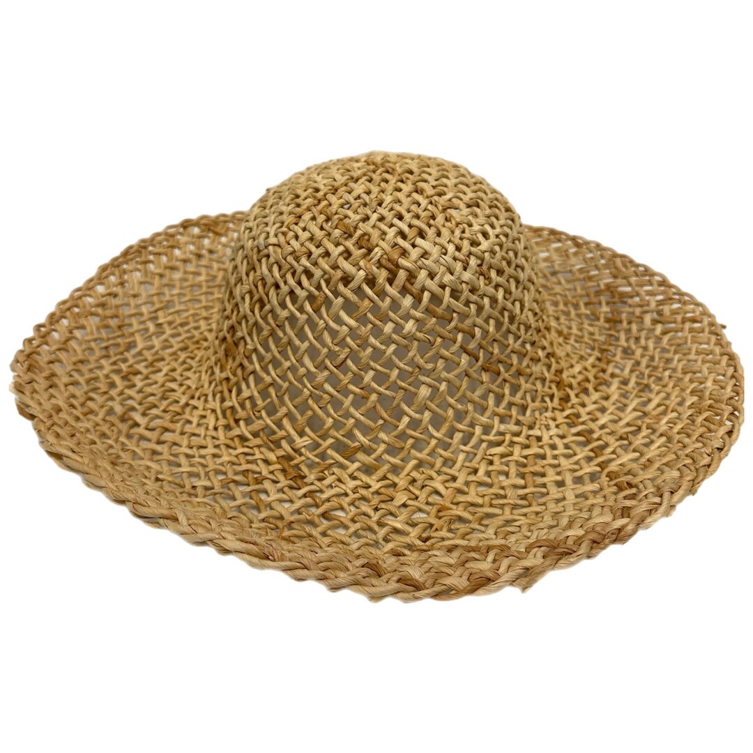 Vintage Straw Capeline Hat Bodies Windowpane for Millinery and Hat ...