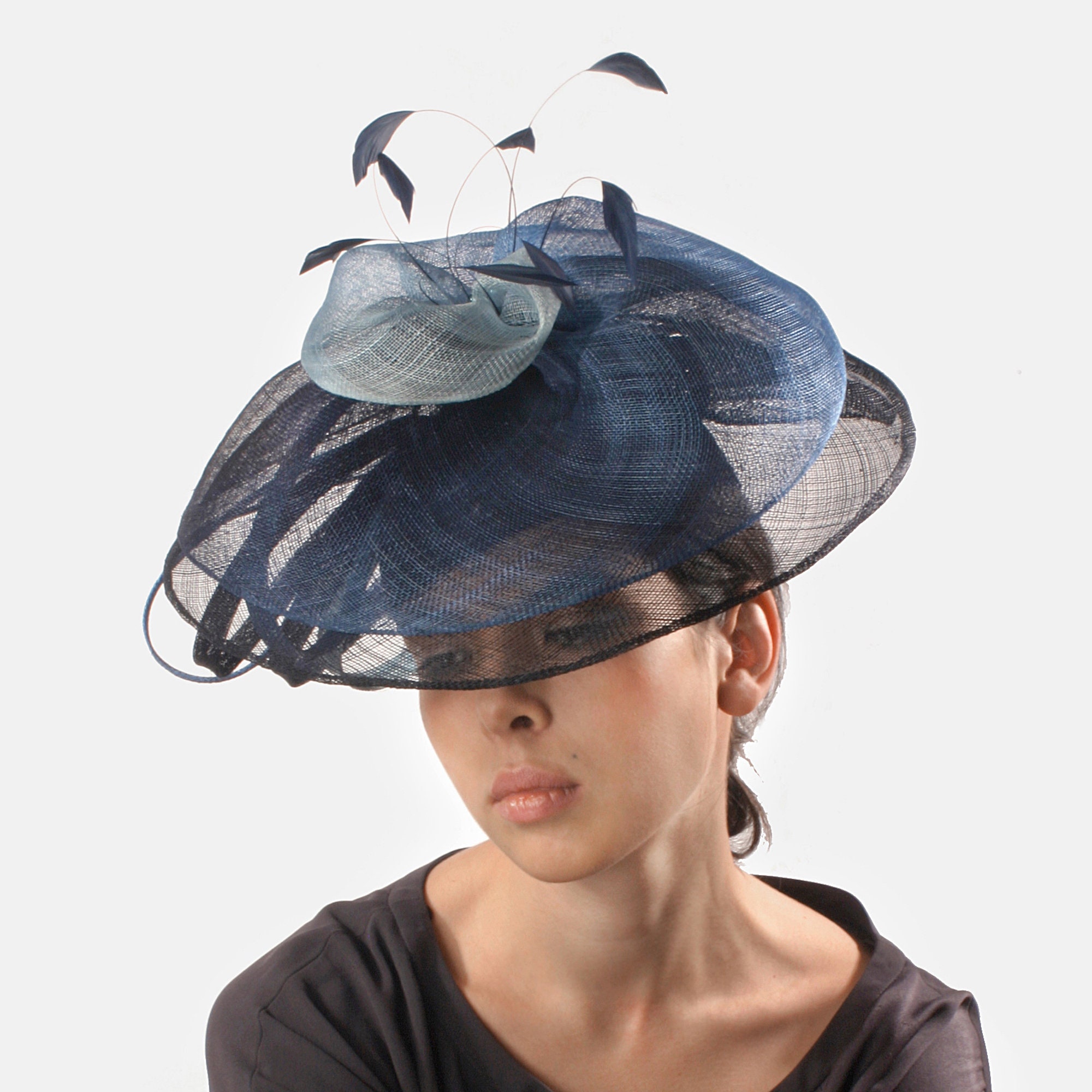 Stylish Wide Brim Derby Hat 'pagoda' Shape - Etsy