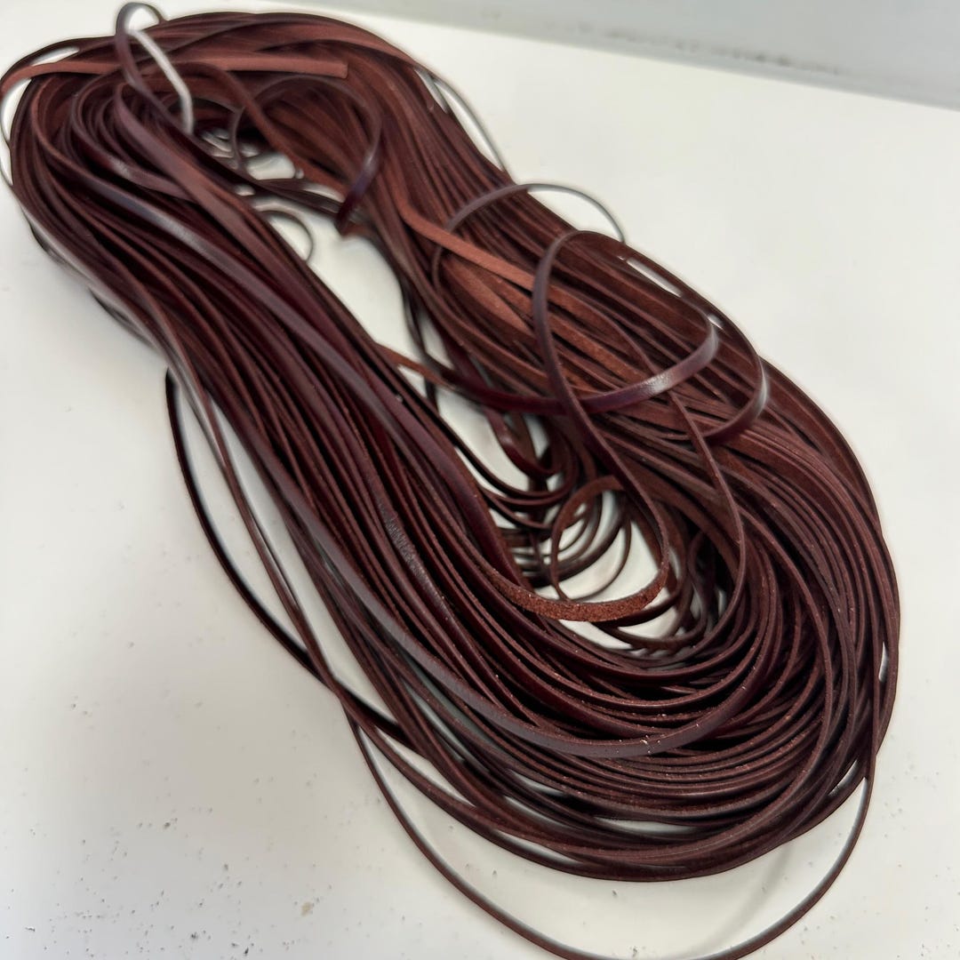 Brown Leather Hat Band 3mm Fedora & Cowboy Hat Trim 1 Yard - Etsy