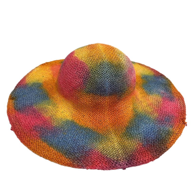 Vintage Multicolor Straw Hat Bodies Twisted Paper for Millinery and Hat ...