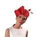 Eye-catching Red Cloche Hat With Arrow Feathers Derby Wedding Headwear ...
