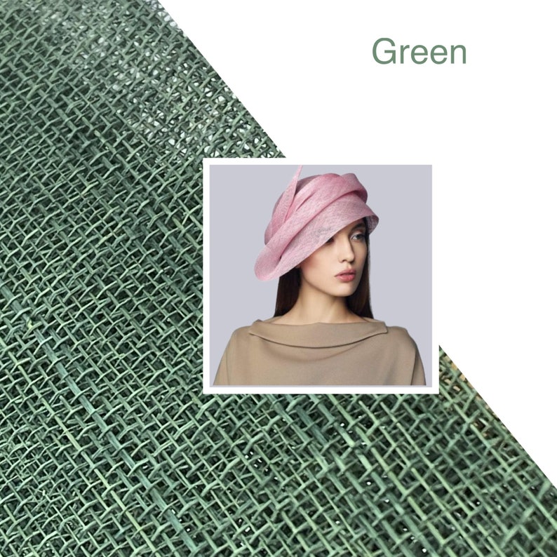 Cloche Hat Handmade Sinamay Modern Derby Church Headwear - Etsy