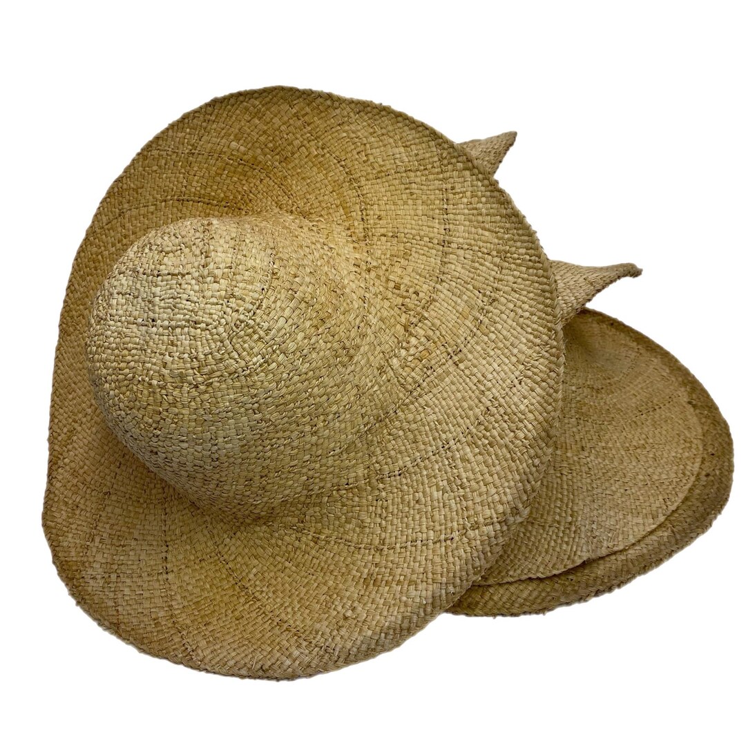 Vintage Raffia Straw Capeline Hat Bodies for Millinery and Hat Making ...