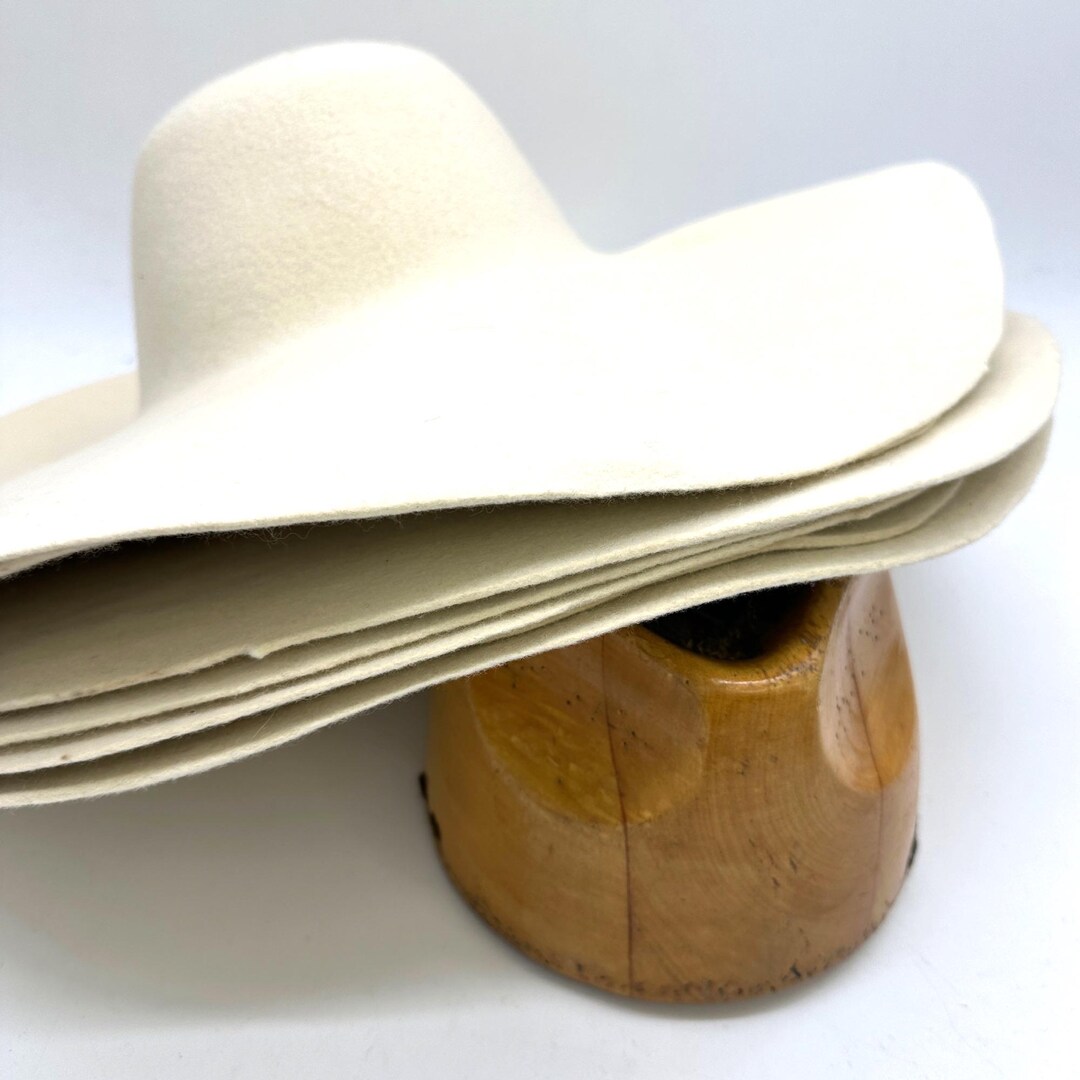 Western Weight Wool Felt Capeline off White Hat Body for Millinery 200g (7 Oz) - Etsy