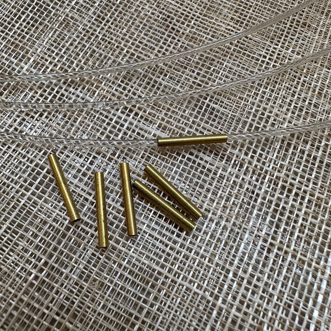 Set of 6m Transparent Hat Brim Wire & 6 Connectors for Millinery - Etsy