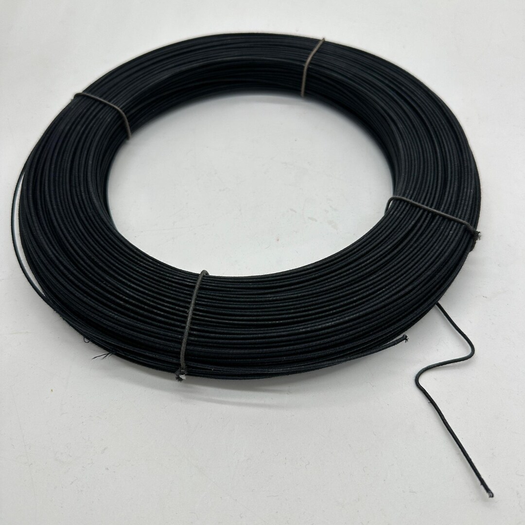 Extra Firm Black Cotton-covered Metal Millinery Wire 10 M X 1,2 Mm/16 ...