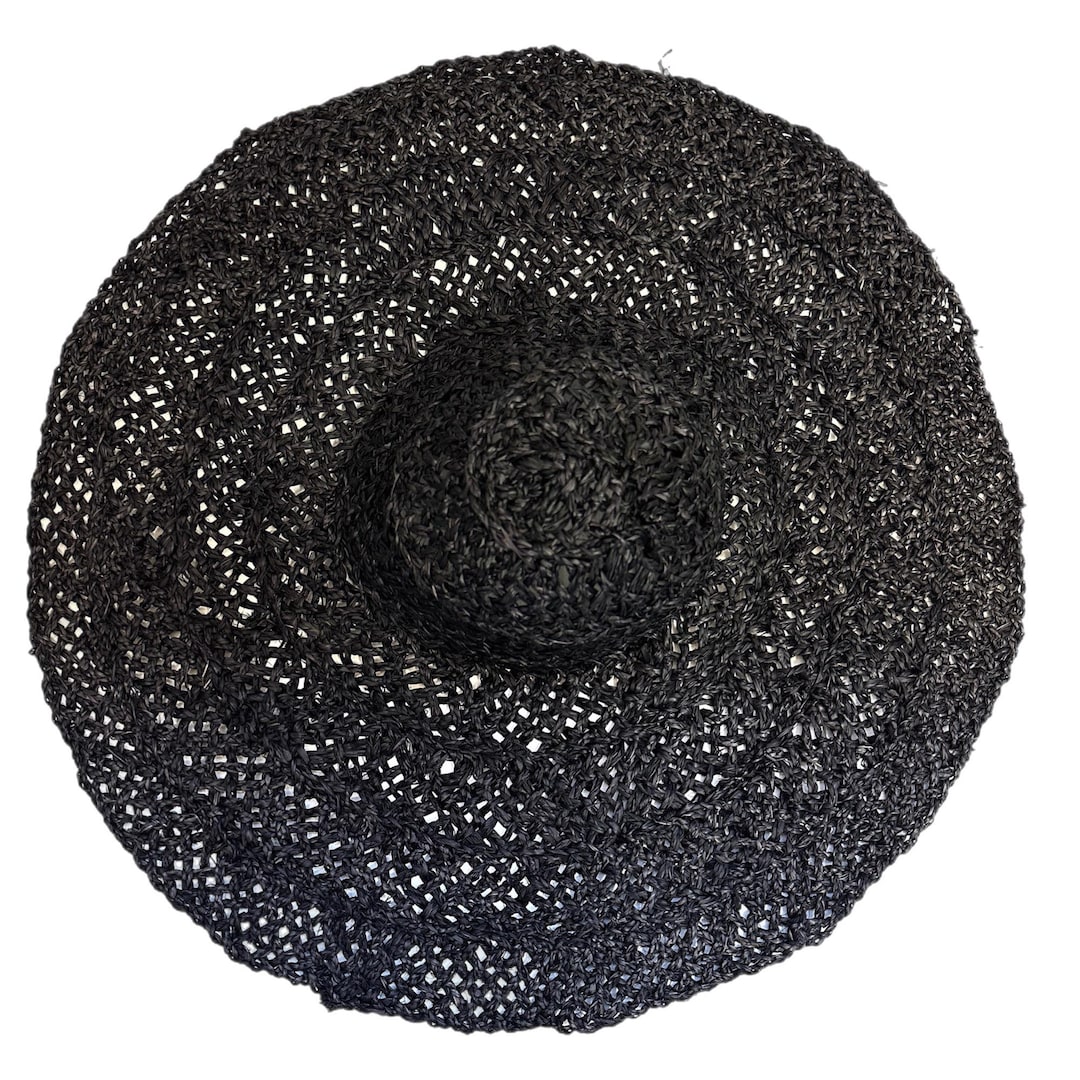 Giant Raffia Straw Braid Capeline Hat Bodies for Millinery Navy Blue - Etsy