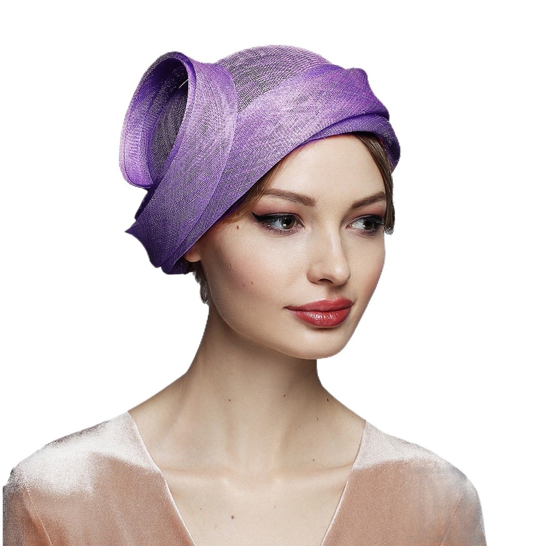 Handmade Cloche Hat for Tea Parties & Events | Eco-friendly Sinamay ...