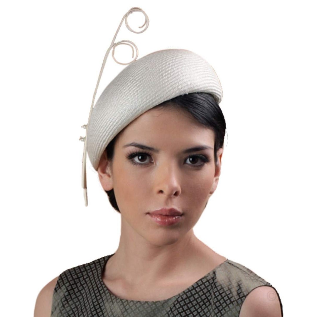 Small Beret With Feathers Elegant Tea Party Derby Hat - Etsy