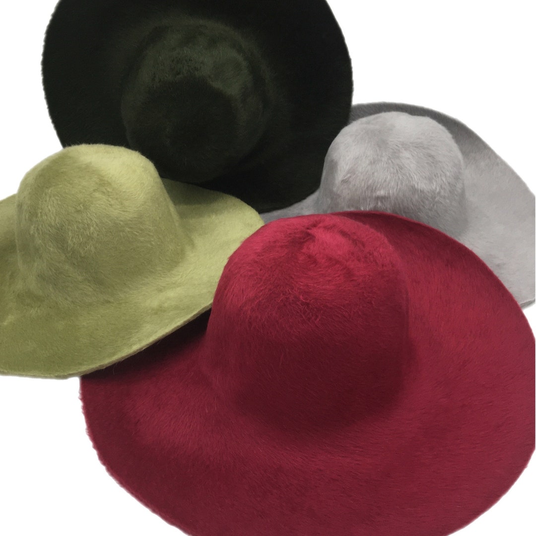 Fur Felt Capeline Hat Body Long Hair Double Face - Melusine - Etsy