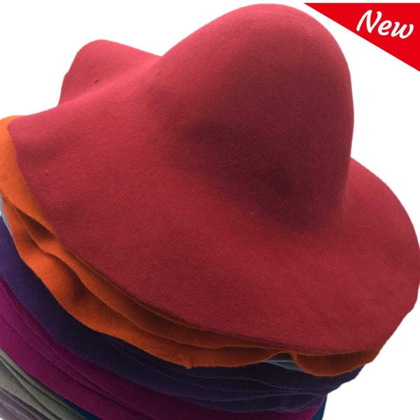 Orange Felt Hat - Etsy