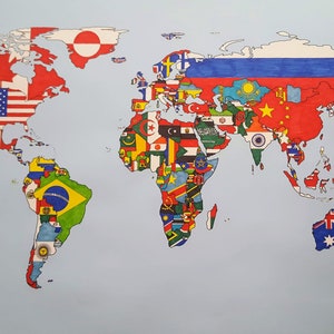Colouring Map of the Worlds Flags. Free (MAINLAND ONLY) United Kingdom ...