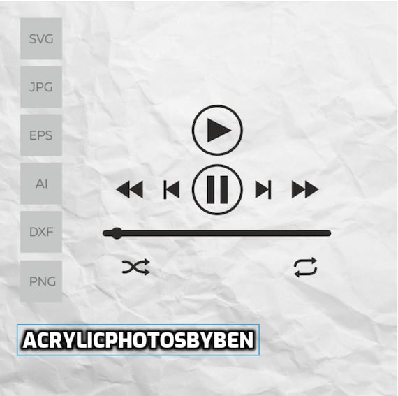 SPOTIFY Song BUTTONS SVG for Glass Song Posters Progress Bar | Etsy
