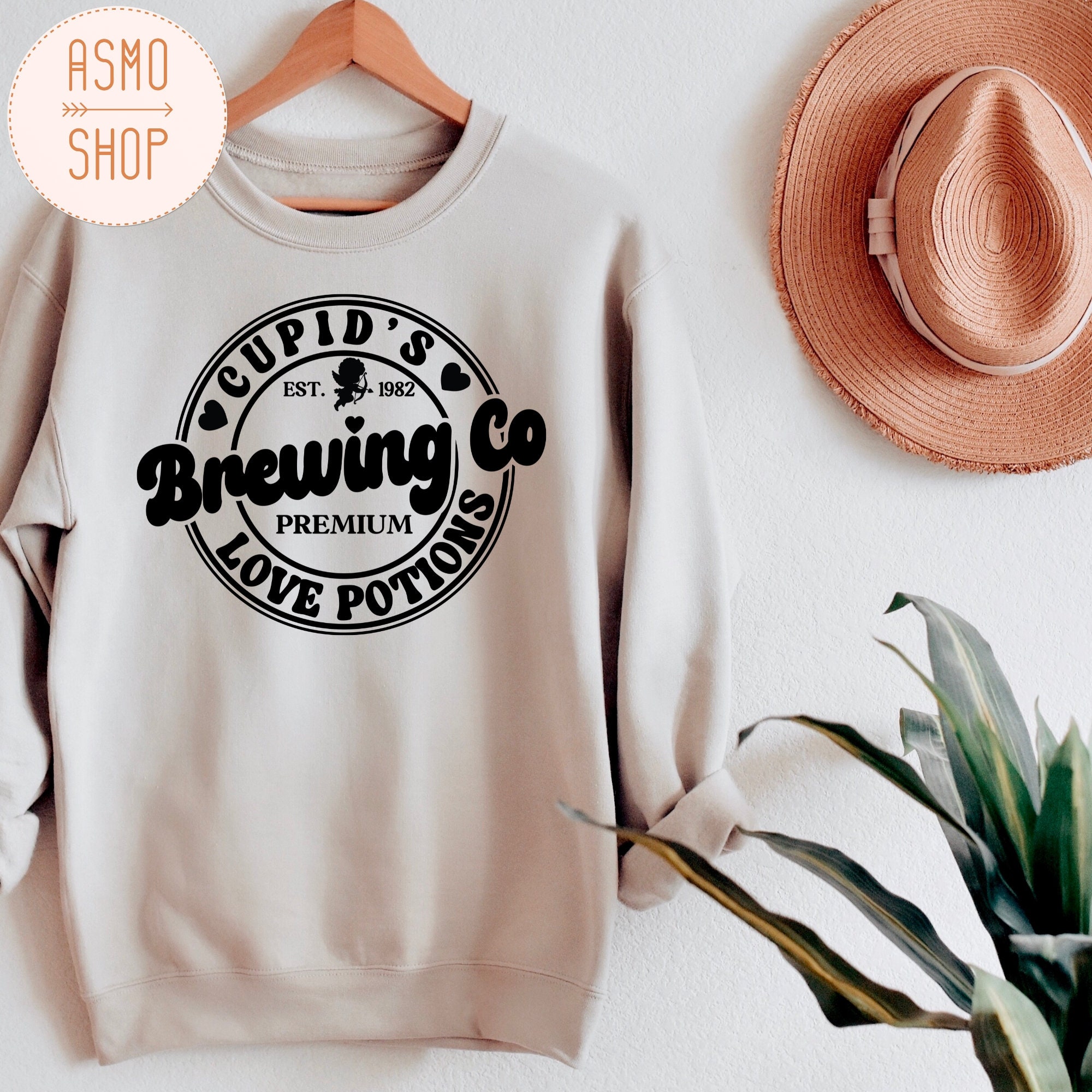 Cupid Brewing Co SVG, Valentine's Day Brewery Logo, Romantic Craft Beer ...