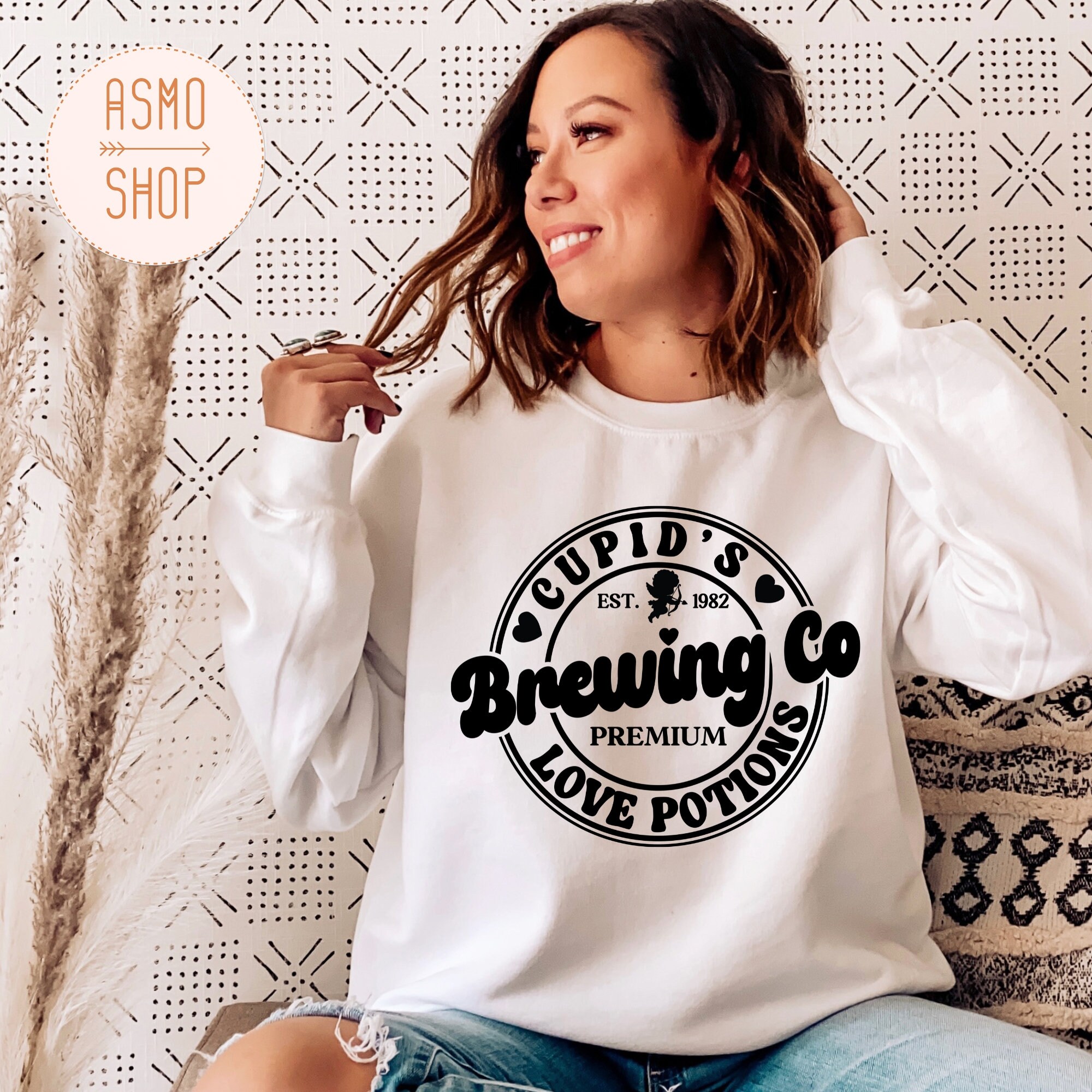 Cupid Brewing Co SVG, Valentine's Day Brewery Logo, Romantic Craft Beer ...