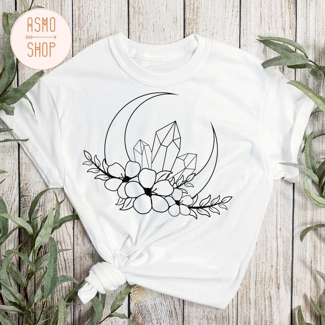 Magic Crystals SVG Files Crystal Cut File Crystal Moon - Etsy