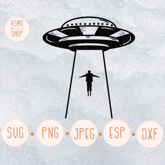 Alien Abduction Svg UFO Svg Sci Fi Svg Space Svg Editable | Etsy Australia