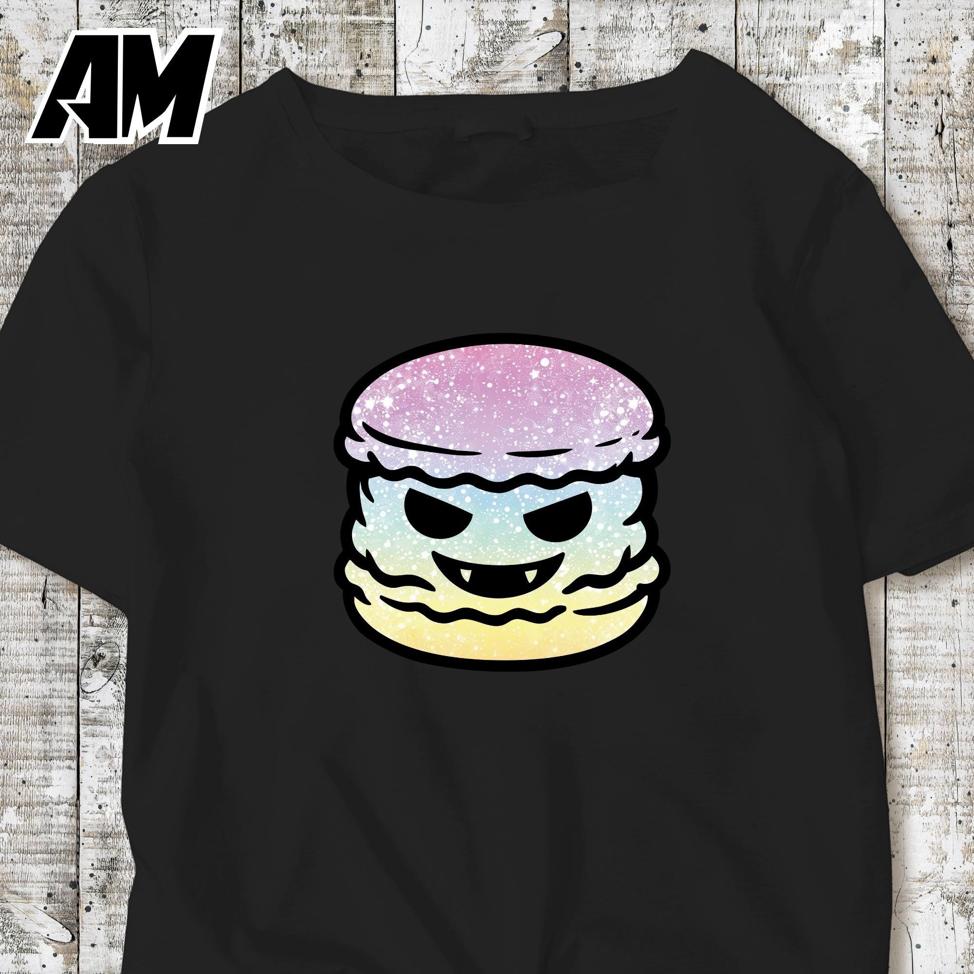 Vampire Macaron SVG Creepy Halloween Dessert Clipart Gothic Fanged ...