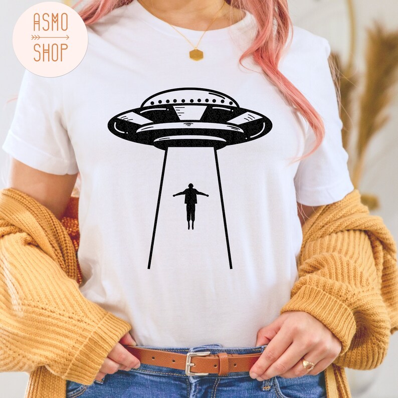 Alien Abduction Svg, UFO Svg, Sci Fi Svg, Space Svg, Editable and ...