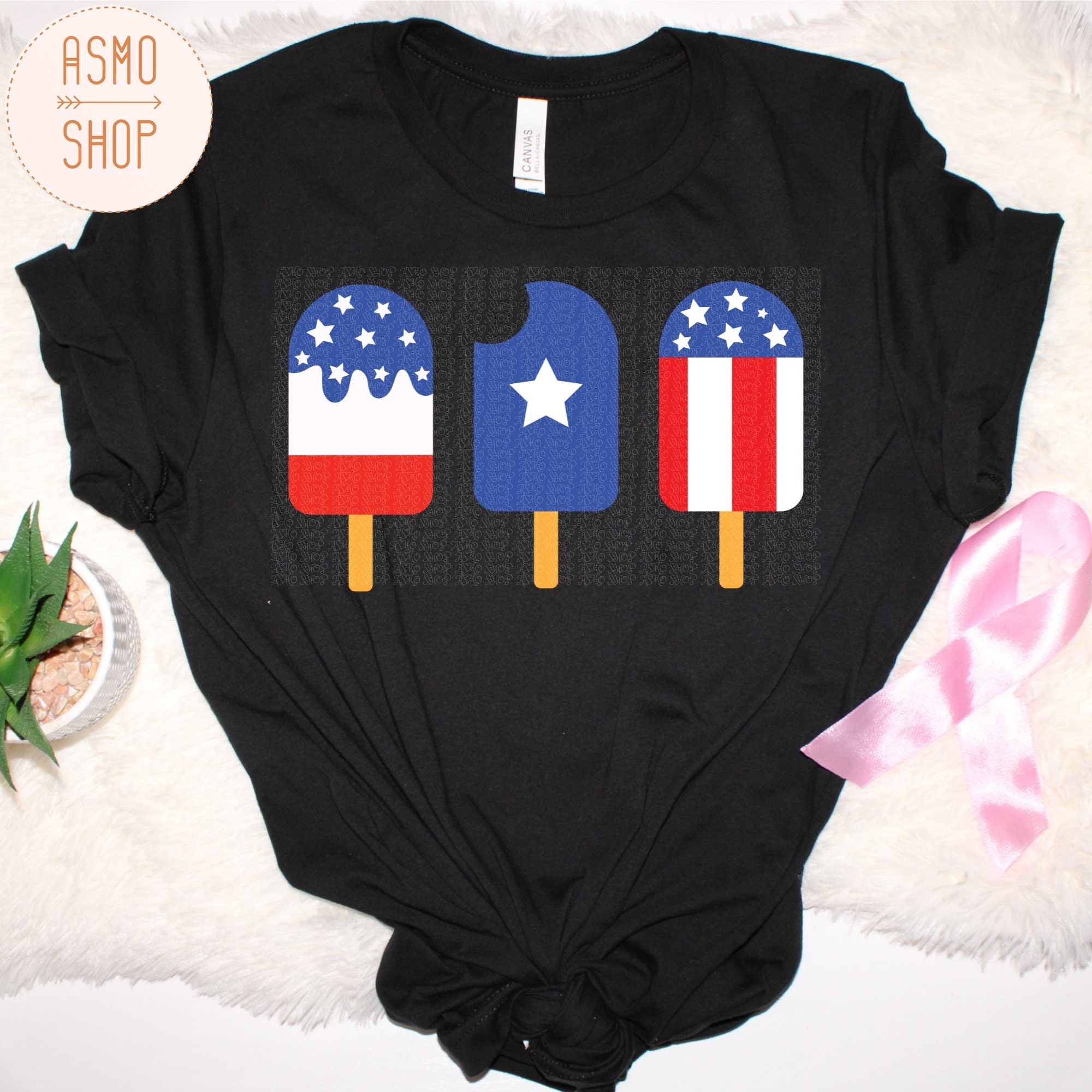 4th of July Patriotic Ice Cream Svg,usa Flag Popsicle,gift & Décor - Etsy