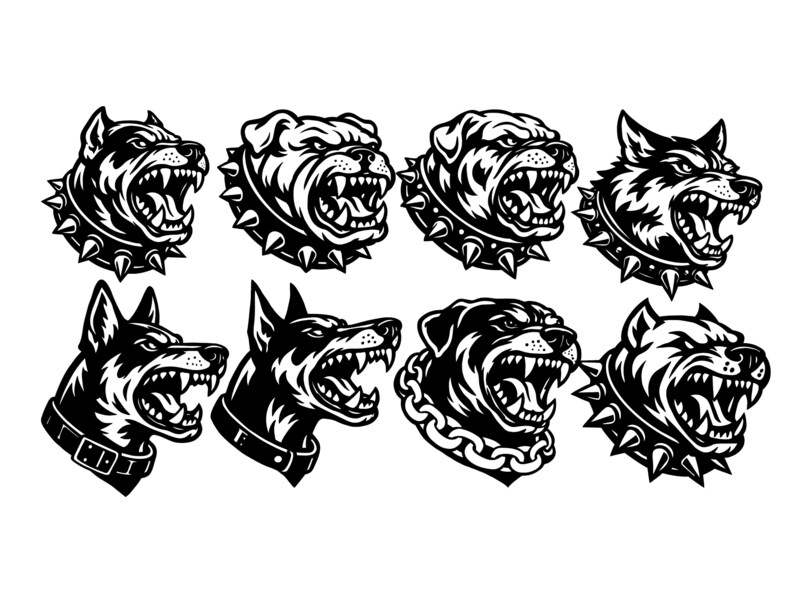 Guard Dog Breeds SVG Bundle, Security Sign Clipart - Etsy