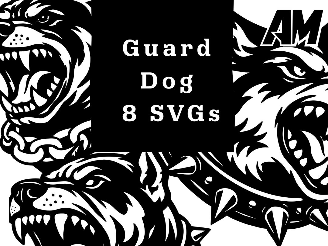 Guard Dog Breeds SVG Bundle, Security Sign Clipart - Etsy