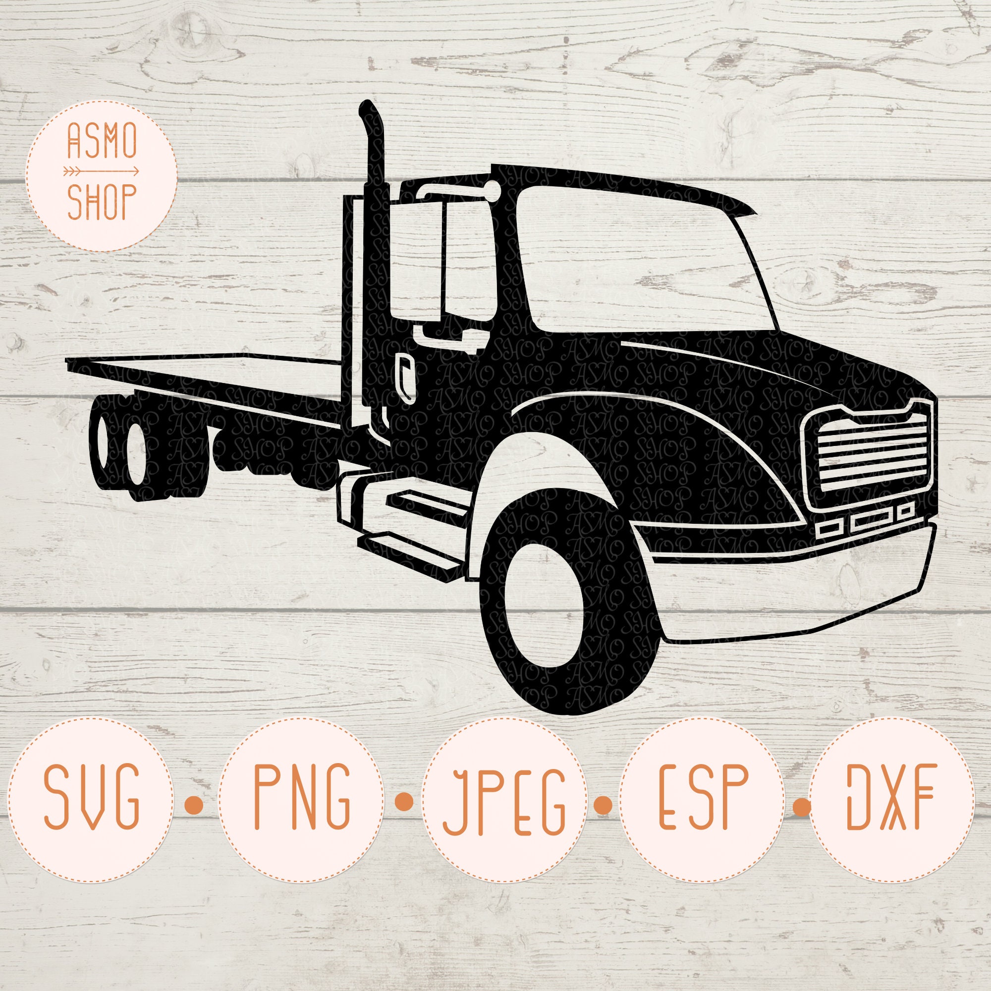 International Tow Truck SVG Rollback SVG Wrecker Vector Clip - Etsy